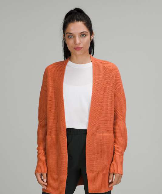 Lululemon Cashlu™ Sweater Wrap Heathered Mulled Wine Lulu Fanatics