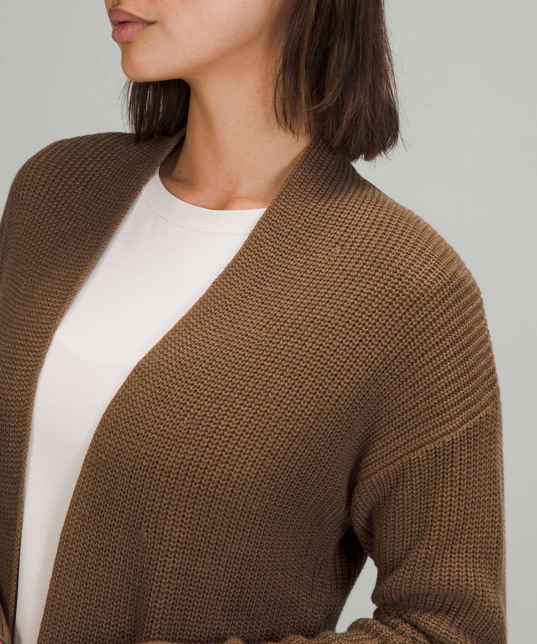 Lululemon Cashlu Sweater Wrap Heathered Artifact Lulu Fanatics
