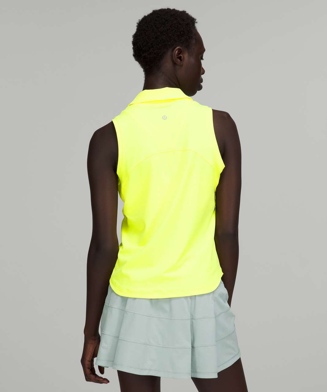 Lululemon Quick Drying Sleeveless Polo Shirt Electric Lemon Lulu
