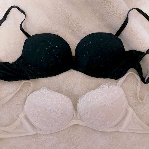 商品-毛玉付きノンワイヤーブラ2点セット｜ブラジャー｜momo..｜Luscio ラシオ