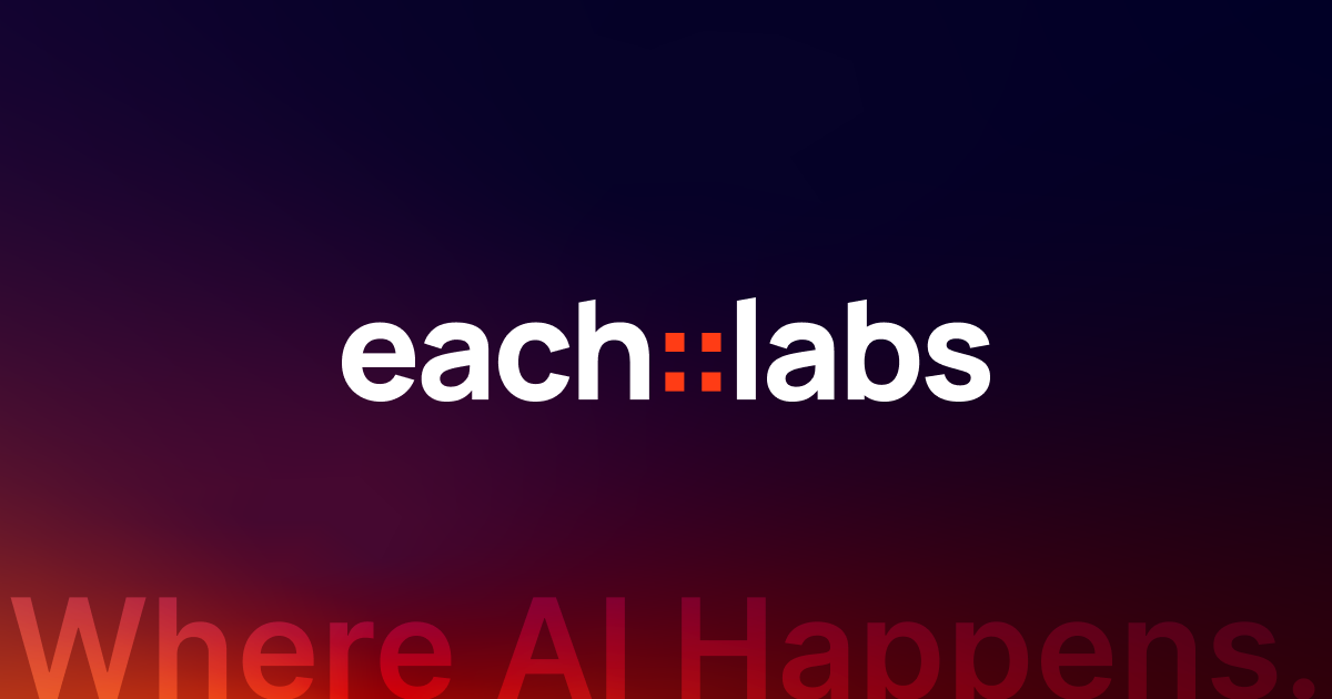 All AI Models in One API | Eachlabs