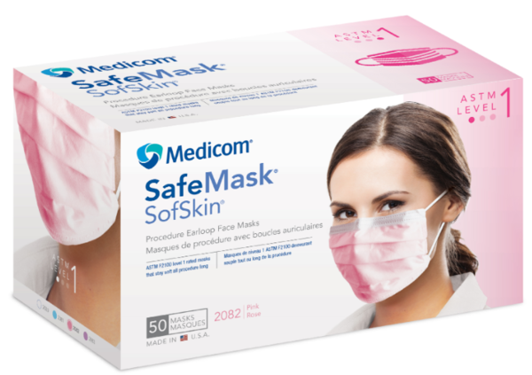 SafeMask SofSkin Earloop Masks - Lavender - sourceonedental.com