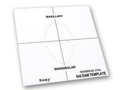 Ivory Rubber Dam Template - - sourceonedental.com