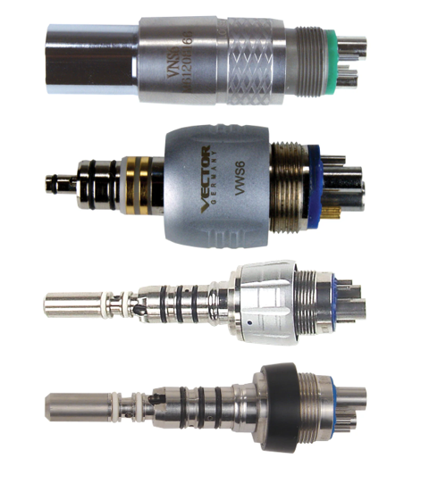 Vector Fiber Optic 6 Pin Swivel Coupler - sourceonedental.com