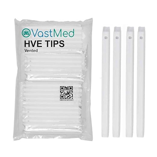 High Volume Evacuator Tips - Vented - 100/ pk - White - sourceonedental.com