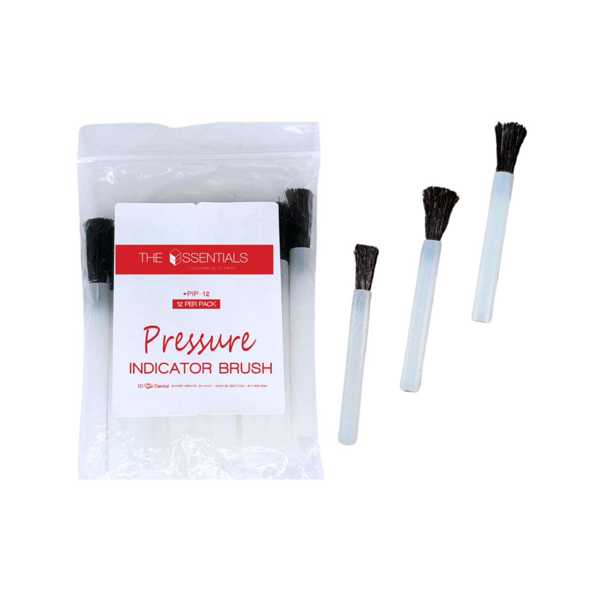 Essentials Pressure Indicator Paste Brushes - sourceonedental.com