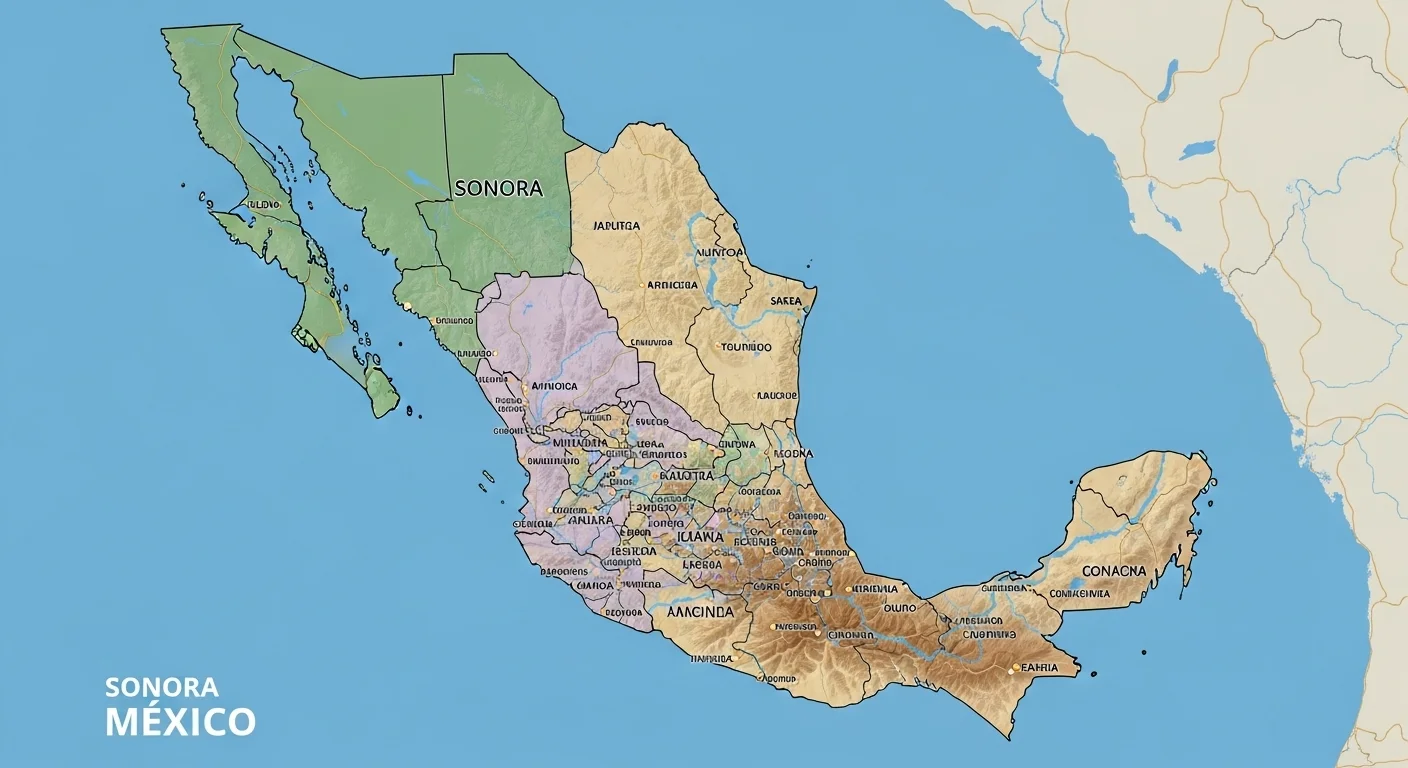 Mapa de Sonora: Descubre la Geografía del Gigante de México