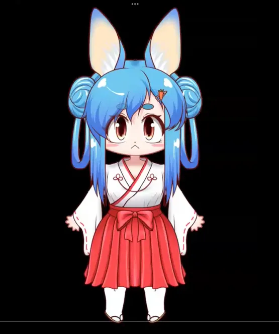 ケモ耳巫女シリーズ ウサギ - シバネコさん💮 - nizima by Live2D ケモ耳巫女シリーズ ウサギ - シバネコさん💮 - nizima by Live2D