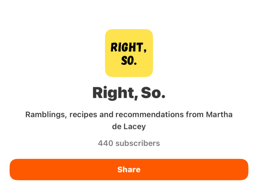 Martha de Lacey | I've Launched A Substack!