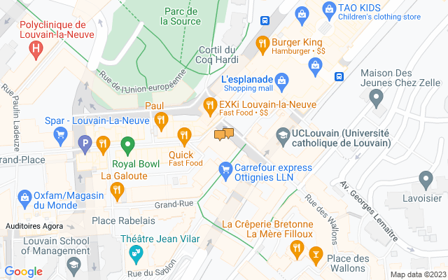 Centres d'affaires et espaces de coworking à Ottignies-Louvain-la-Neuve