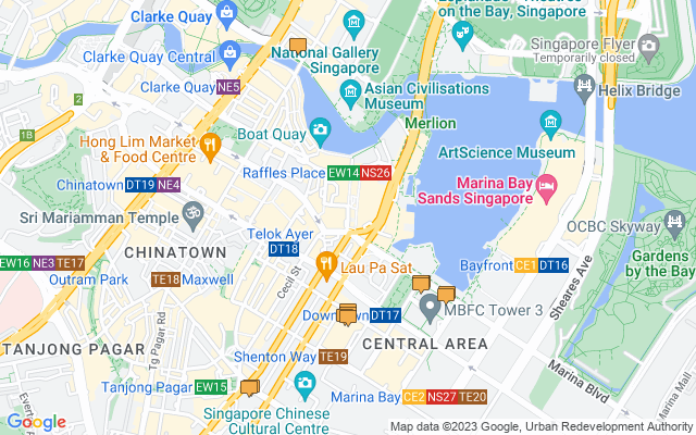 Business centers and coworking spaces in Marina Bay