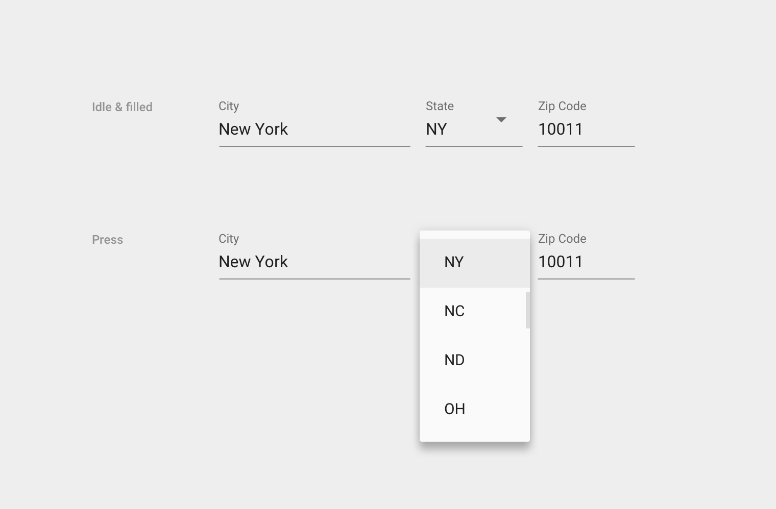 Android Material Desing Textfield Dropdown How To Implement Stack Overflow