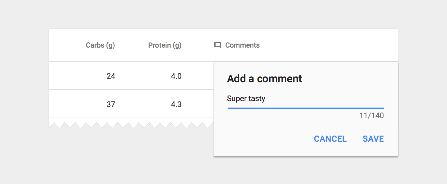 Data Tables Components Material Design