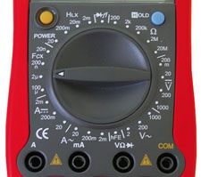 Uni-T UT58D - Multímetro digital (1000Vac/dc 20Aac/dc 20MΩ Cap. Indut ...
