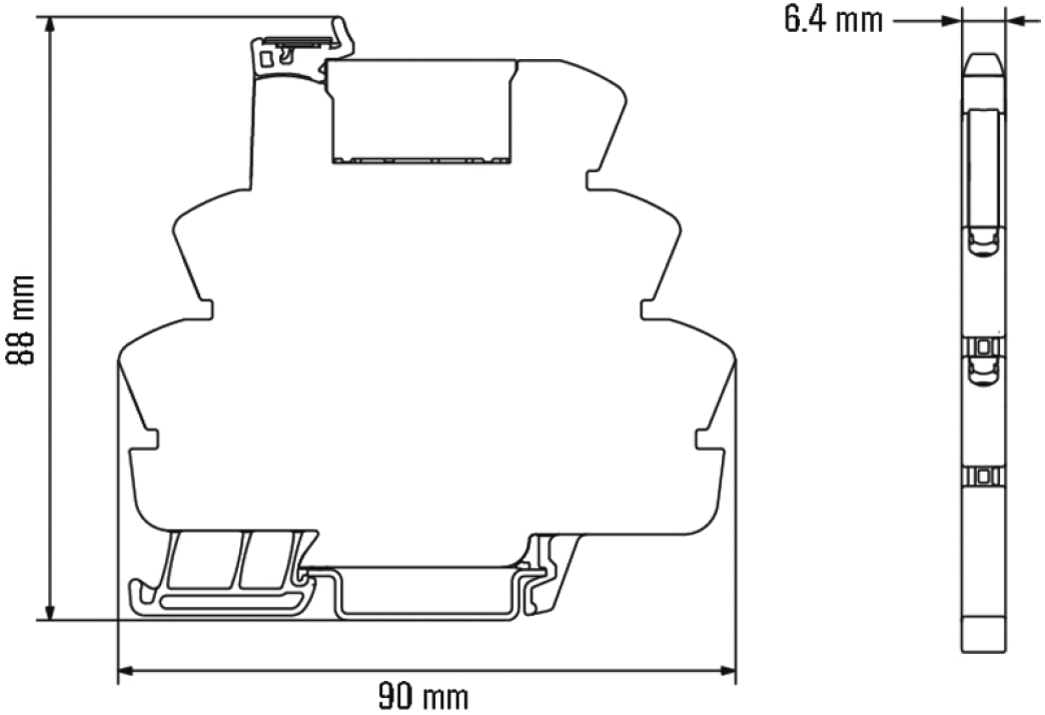 1122880000 WEIDMULLER Base DIN c/ Relé SPDT 24VDC 6A