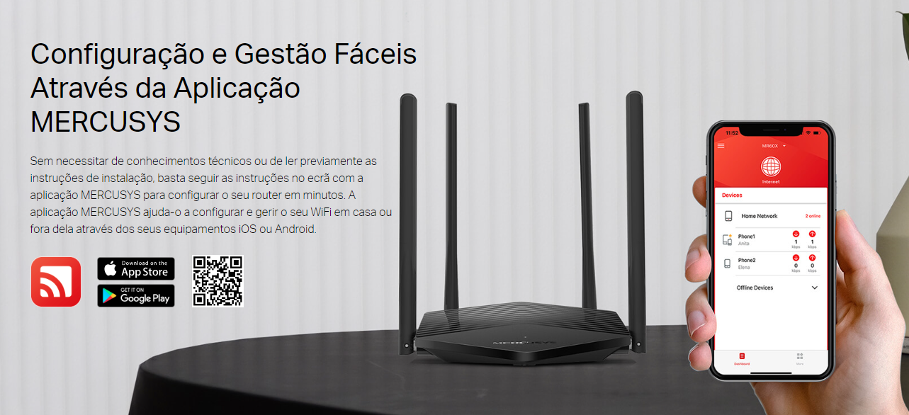 MR60X MERCUSYS Router Wi-Fi 6 Dual-Band AX1500 Gigabit