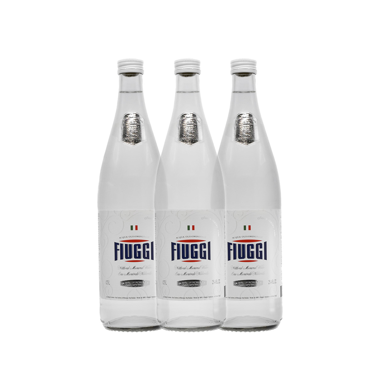 FIUGGI Natural Spring Water From Italy 25.36oz - 3 Bottles - Maveat USA