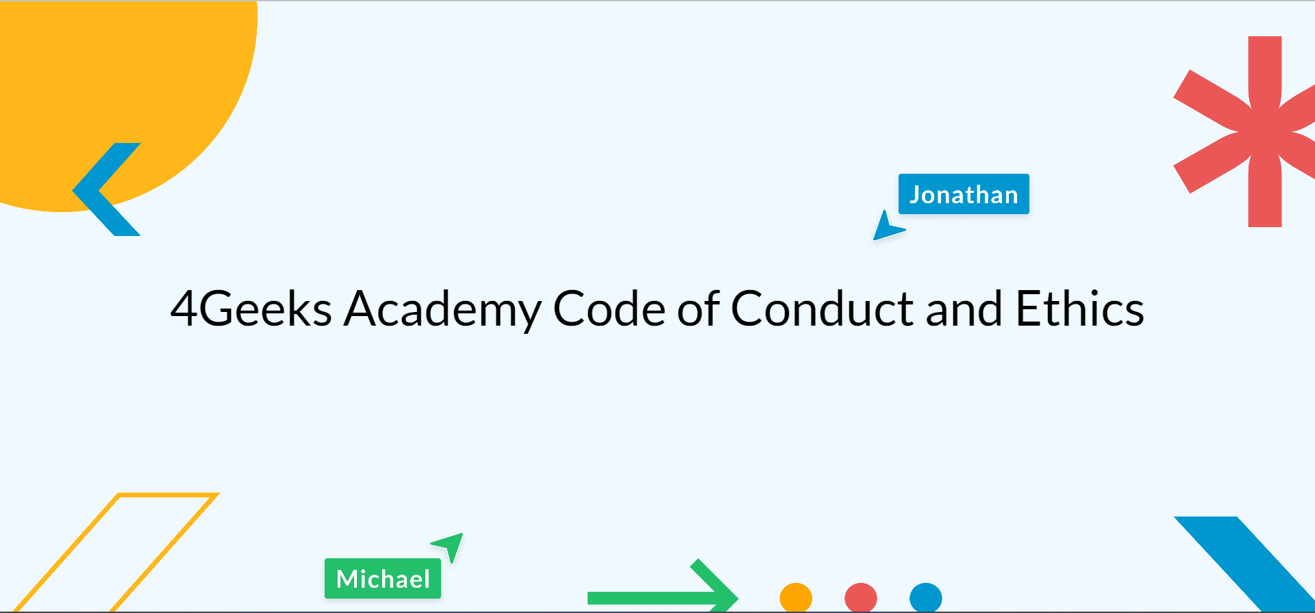 4Geeks Academy Code of Conduct and Ethics