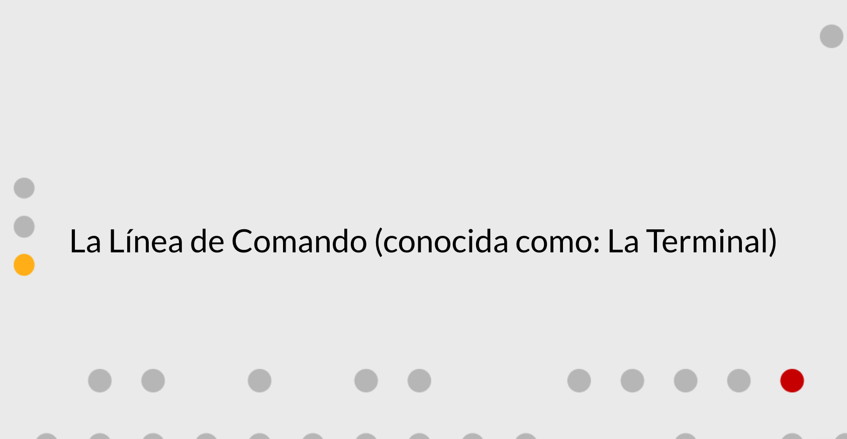 La Línea de Comando (conocida como: La Terminal)
