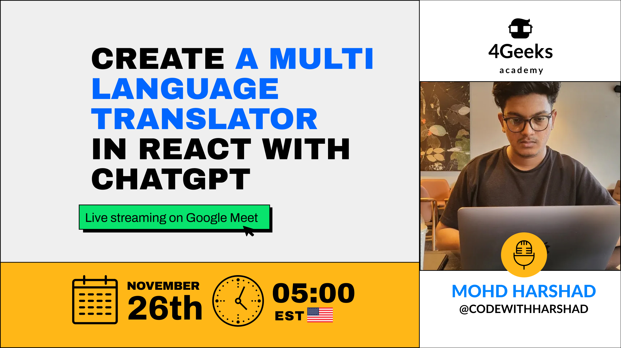 Create a Multi Language Translator in React with ChatGPT