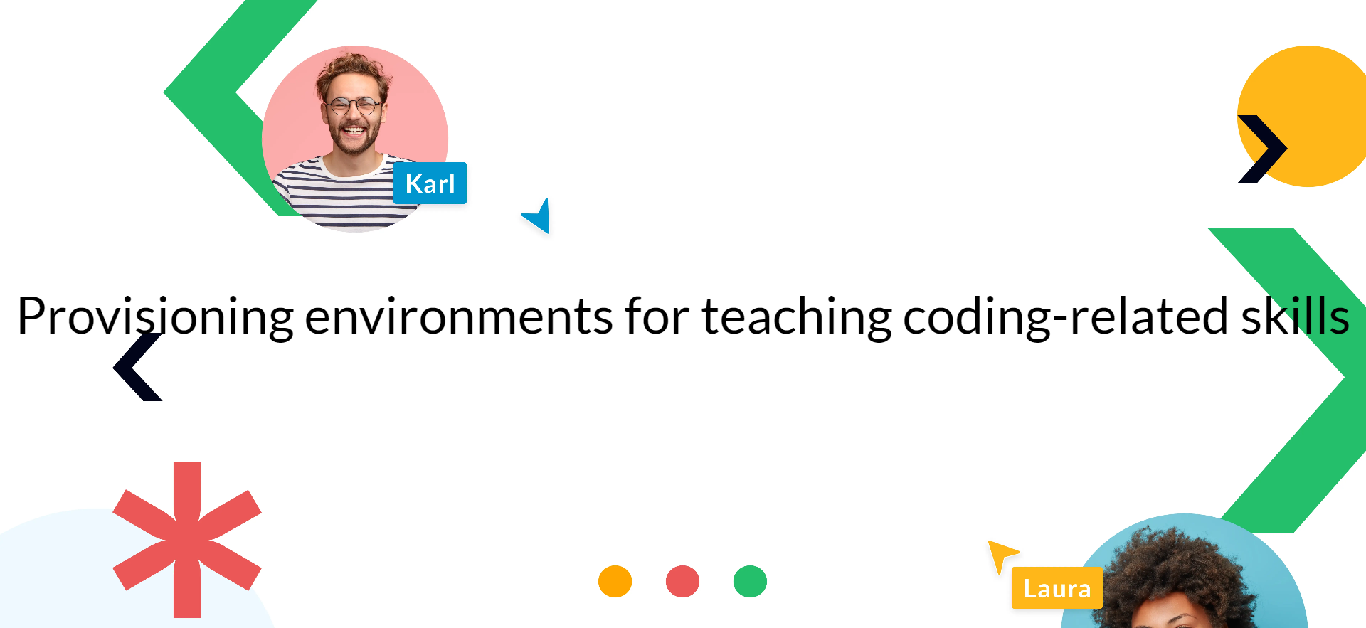 Provisioning environments for teaching coding-related skills