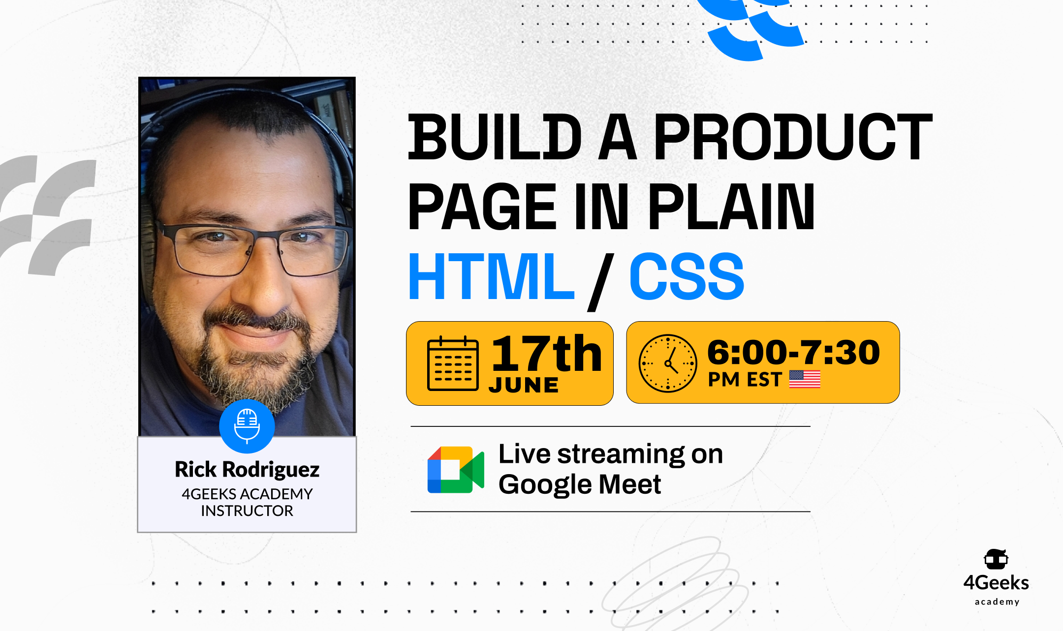 Build a Product Page in plain HTML/CSS