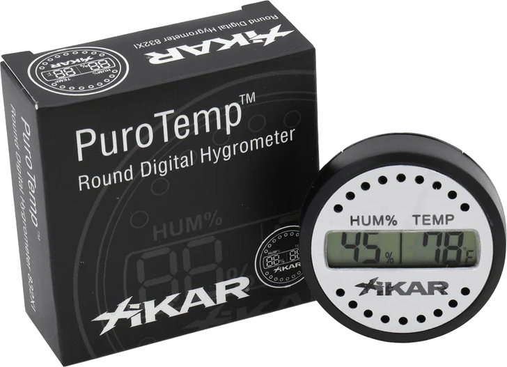 Buy Humidors Round Digital Hygrometer Online | Fine Cigars Club