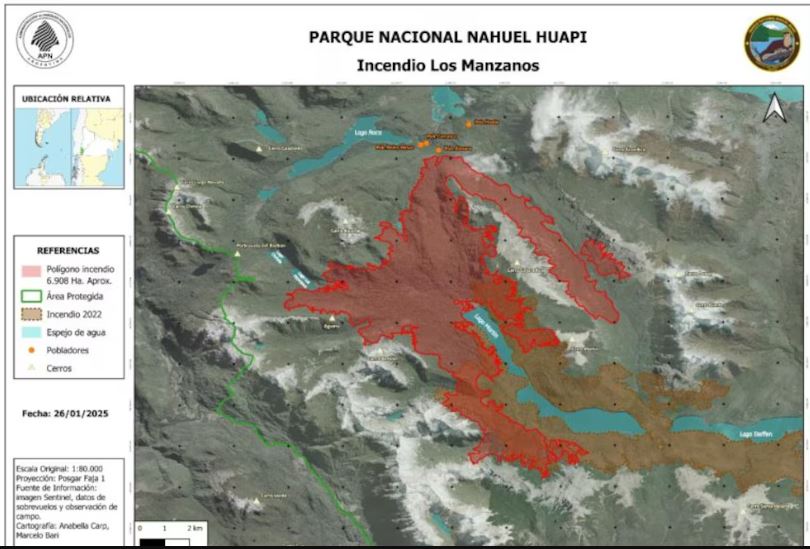 Denuncian que los incendios en la Patagonia fueron intencionales