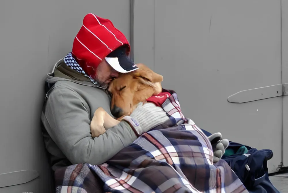 Un abrigo de amor en las noches más frías salvó su vida: la emotiva ...