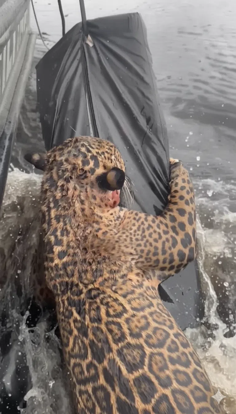A wounded jaguar is rescued in Manaus: almost drowns while trying to ...