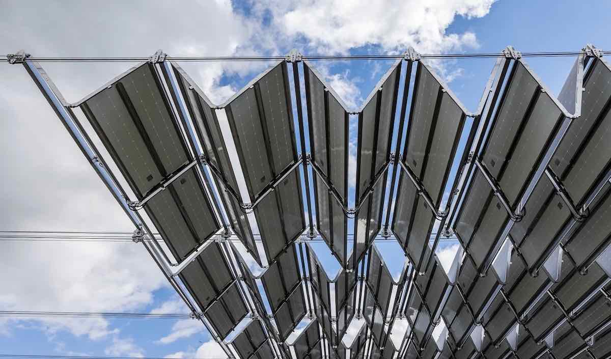 The largest retractable solar roof on the planet operates in ...