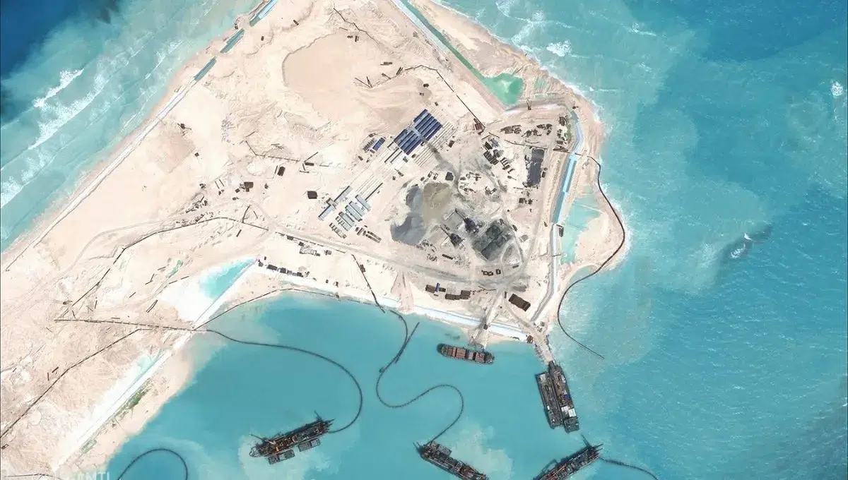 China lleva más de una década arrojando arena al mar meridional crear ...