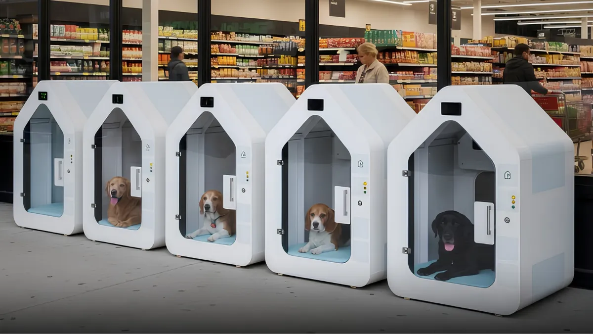 Germany installs smart dog shelters in supermarkets: animal welfare and ...