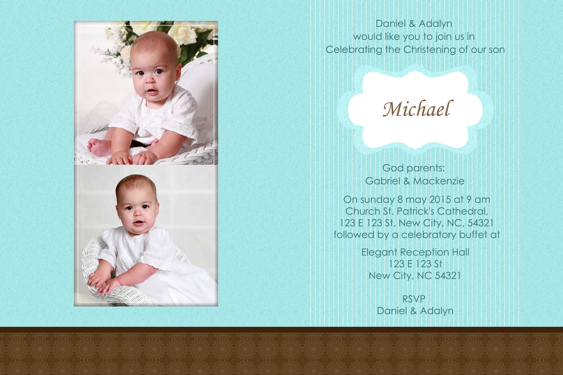 Free Christening Invitation