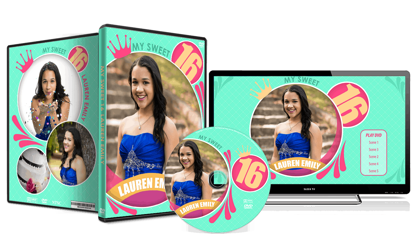 Sweet 16 DVD Cover 015 | Photoshop PSD Template