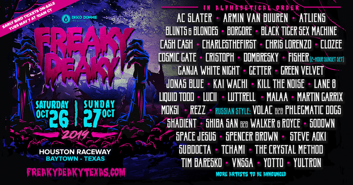 Announcing Freaky Deaky 2019! - Disco Presents