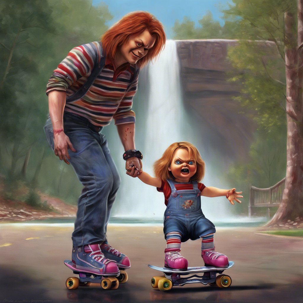 Chucky and his daughter Glenda | Fanart