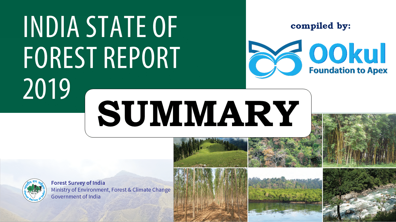 India State of Forest Report (ISFR) 2019 – Summary for UPSC CSE 2020/ ...