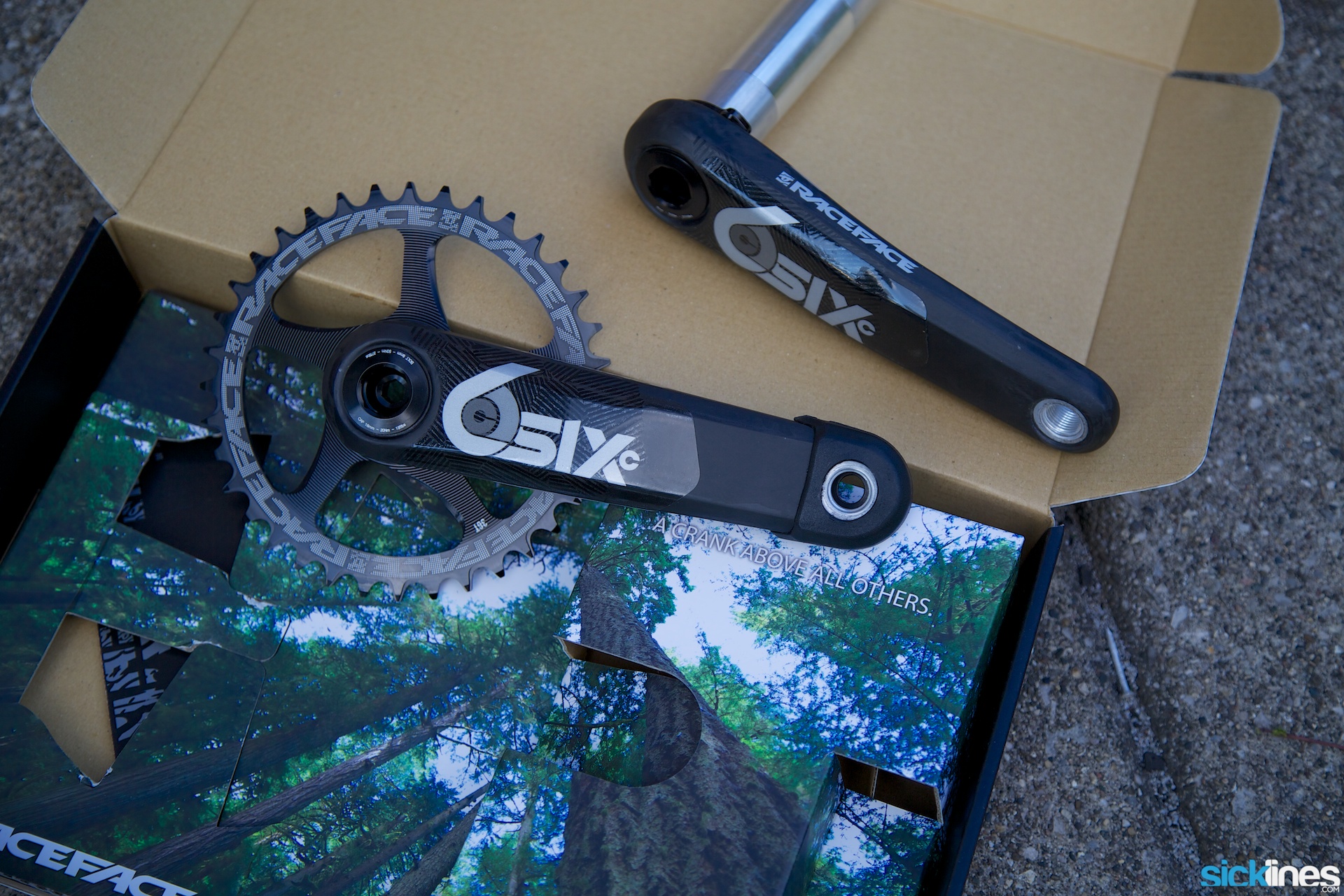 2015 Race Face SixC Crankset and SixC Handlebars