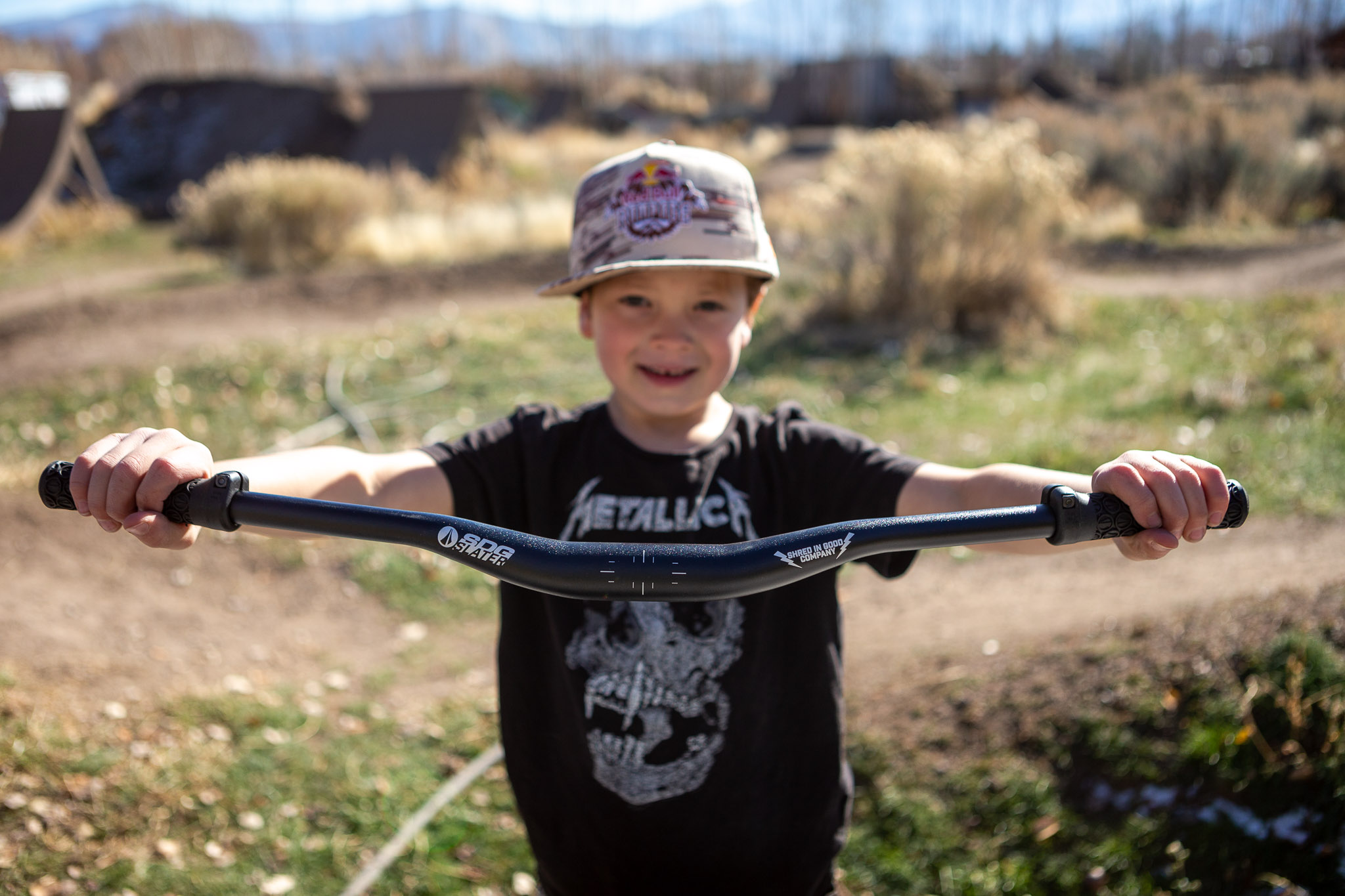 Eric, Owen and Milo Porter with the SDG Junior Pro kit.