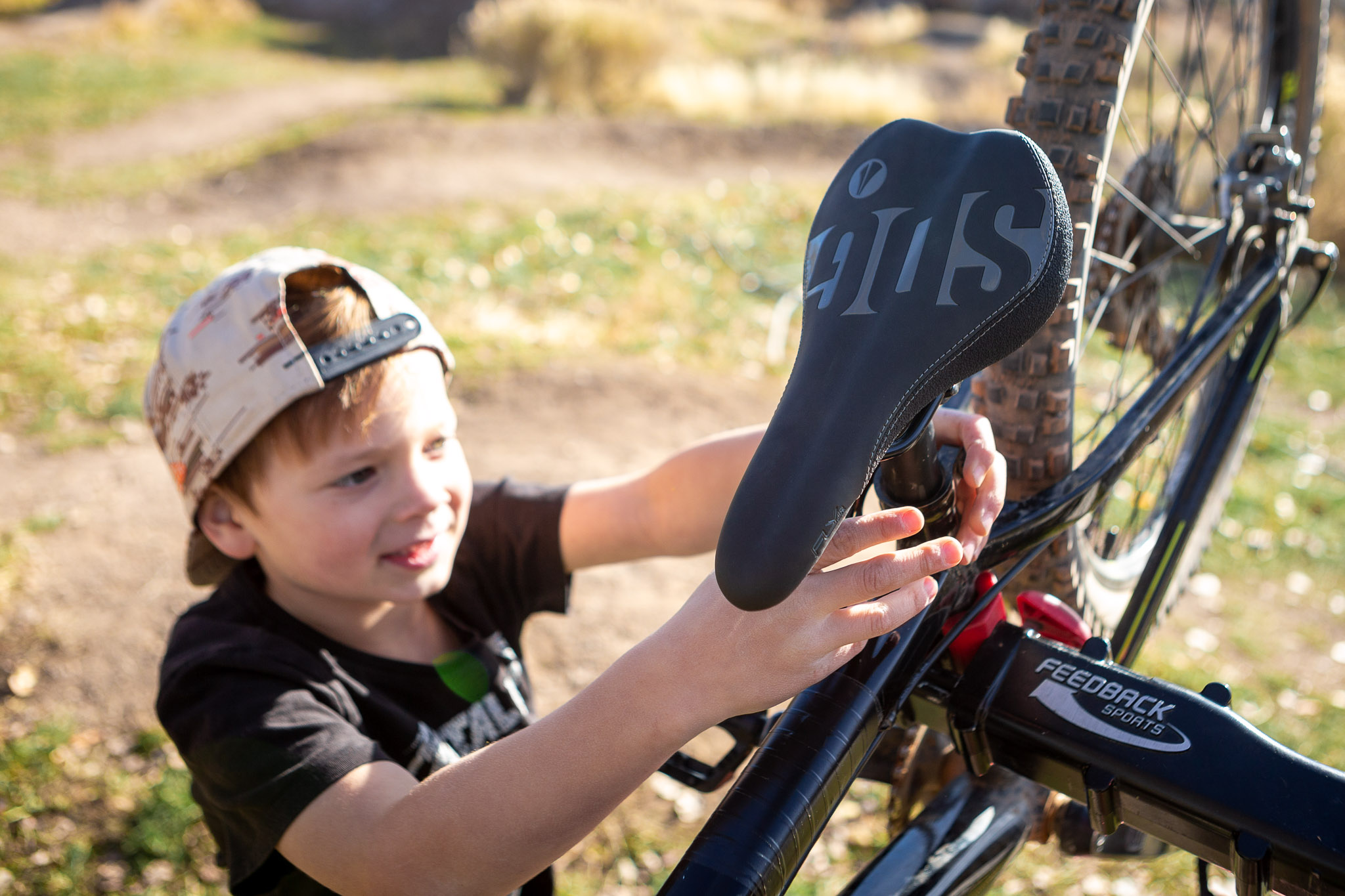 Eric, Owen and Milo Porter with the SDG Junior Pro kit.