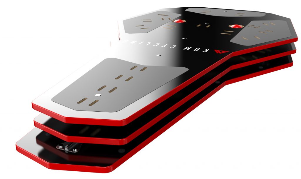 KOM Cycling Launches 3-Tier Full-Motion Indoor Cycling Rocker Plate
