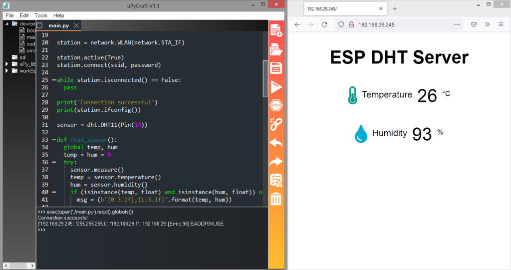 Estação Meteorológica Online Baseada Em Micropython Em Esp8266 E Esp32