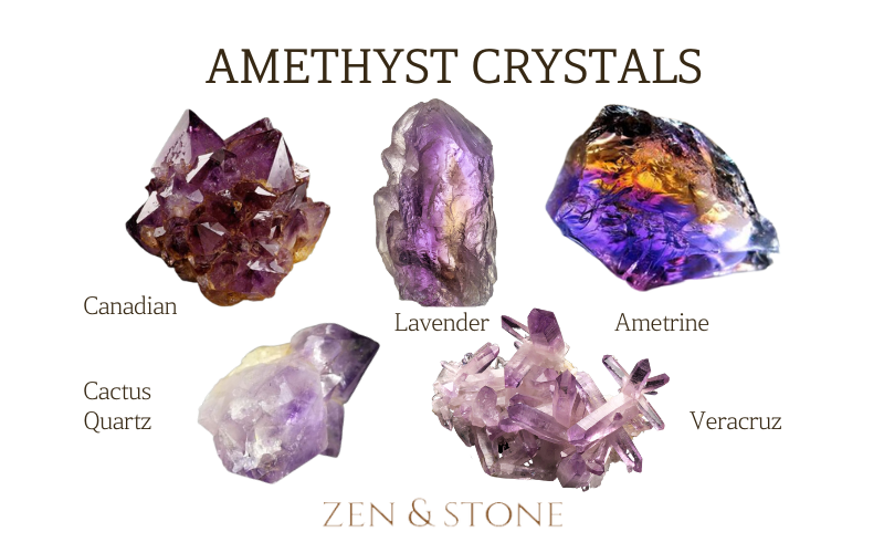 Amethyst Crystal – Meaning, Uses, & Healing Properties – Zen & Stone
