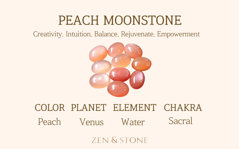 Peach Moonstone – Meaning, Uses, & Healing Properties – Zen & Stone