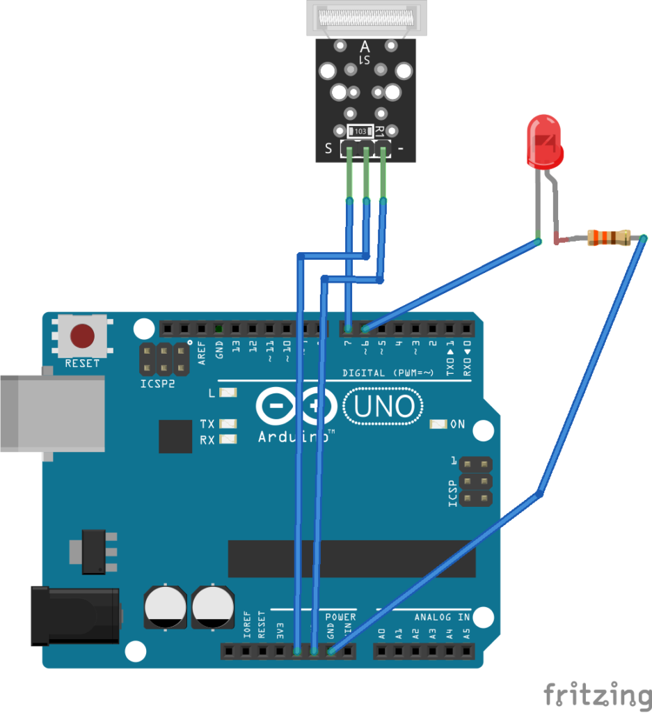 Arduino based drop/collision detection alarm using KY-031 knock sensor ...