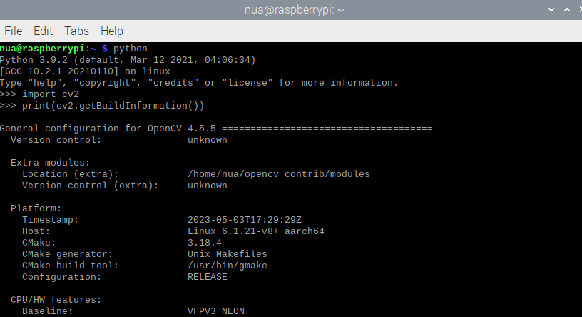 Como instalar OpenCV 4.5 e QT5 no Raspberry Pi e NVIDIA Jetson Nano pa ...