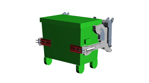 Bin tipper to safely empty waste bins