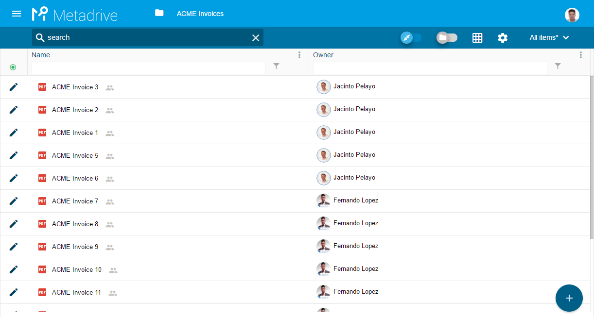 Quick look to the interface - Metadrive