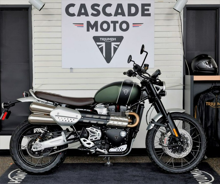 2023 Triumph Scrambler 1200 XC Matte Khaki Green Matte Jet Black for ...